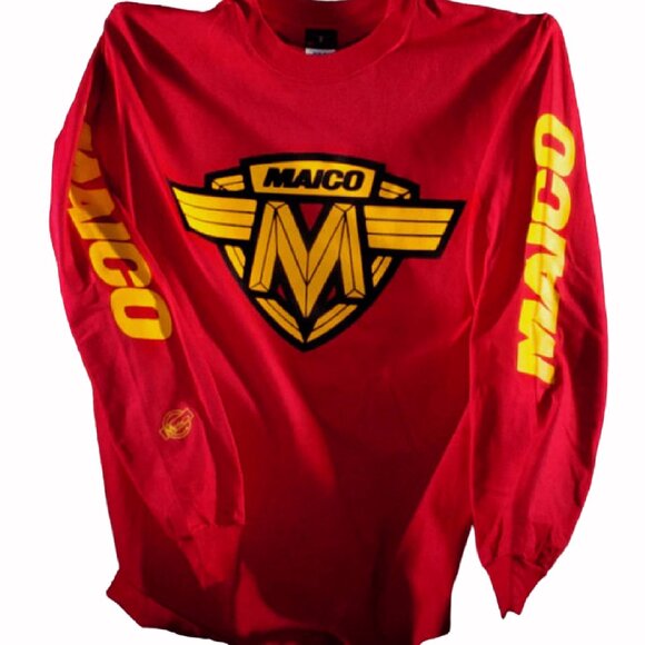 Maico | Shirts | Maico Logo Red Jersey Long Sleeve Tshirt New Fast Ship ...